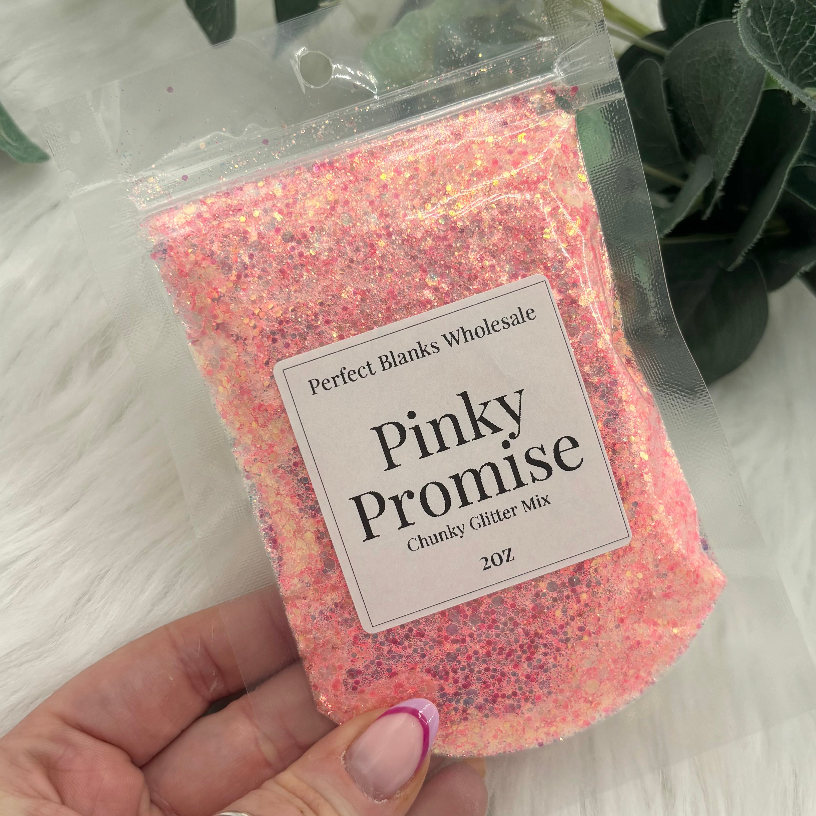 Pinky Promise - Chunky Glitter Mix – Perfect Blanks Wholesale Limited