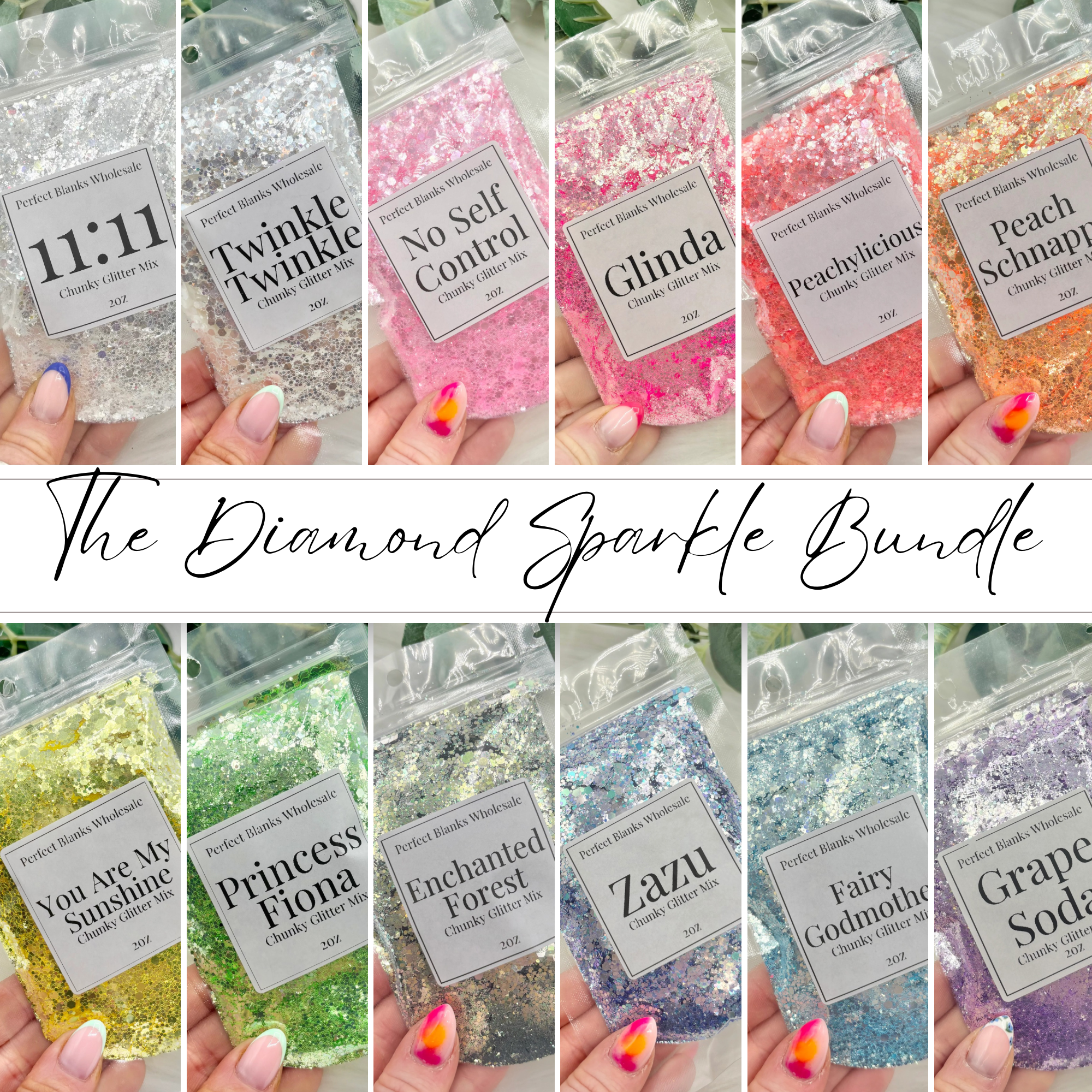 The Diamond Sparkle Glitter Bundle Collection – Perfect Blanks ...